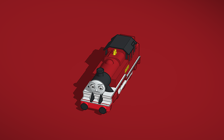 3D design Arthur The Maroon Tank Engine - Tinkercad