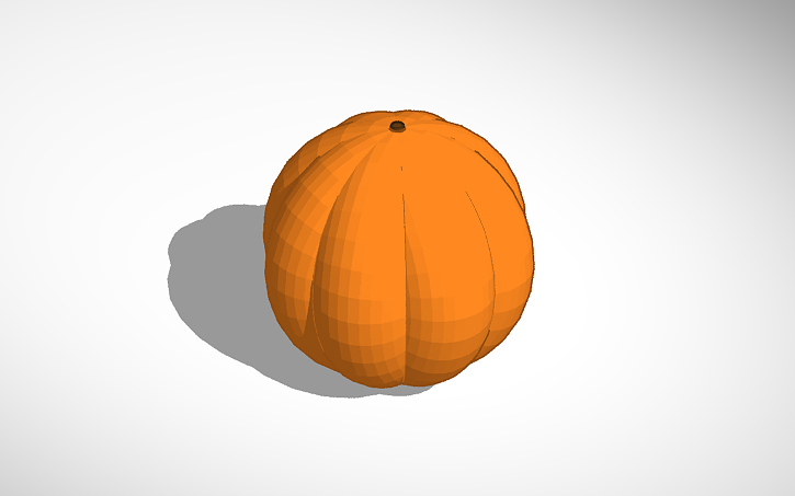 3D design Pumpkin - Tinkercad