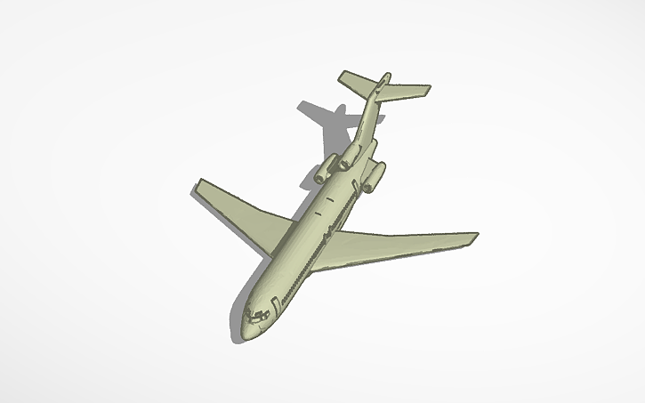 3D design Boeing 727 - Tinkercad