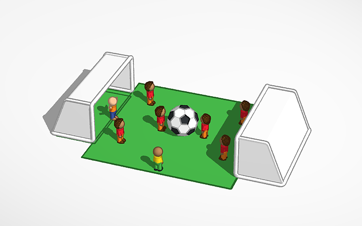 3D design Soccer Field - Tinkercad