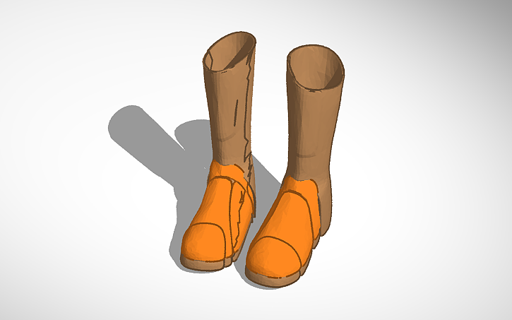 3D design Rider Boots - Tinkercad