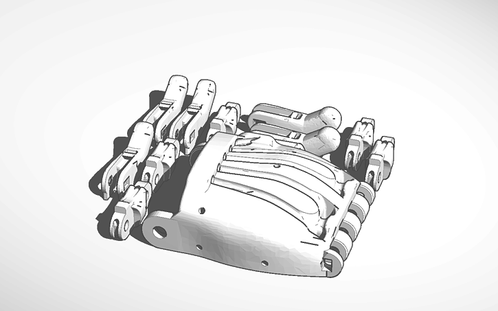 3D design Raptor Hand 125% (150mm x 150mm build plate) - Tinkercad