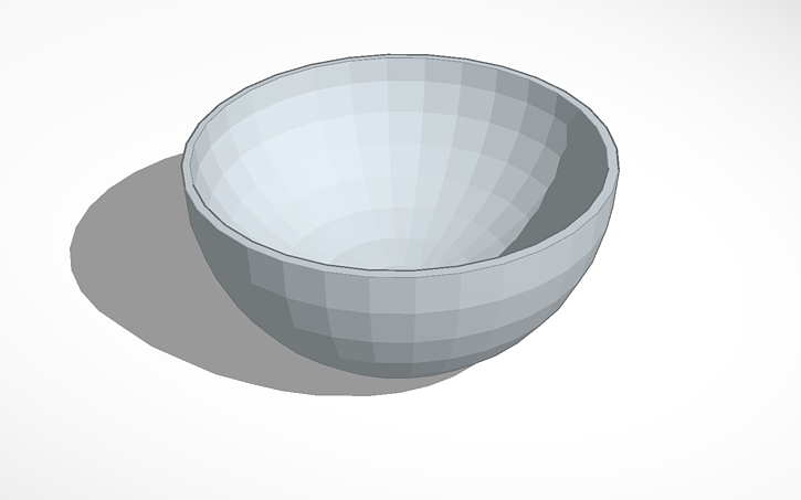 3D design bowl - Tinkercad