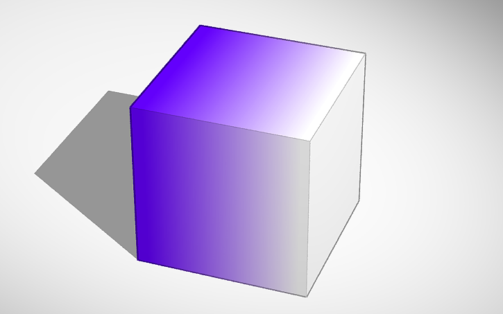 3D design white to purple gradient - Tinkercad