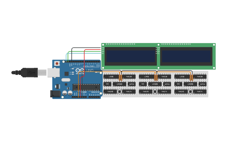 Circuit design MicroPi V1 - Tinkercad