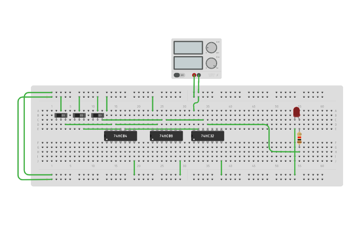 Circuit Design Realization Of Function Using Sop Using Basic Gates Tinkercad