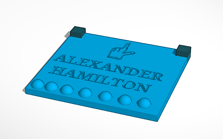 3D design Alexander Hamilton - Tinkercad