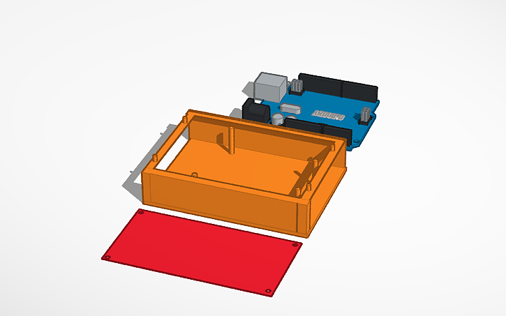 3D design Arduino cover - Tinkercad