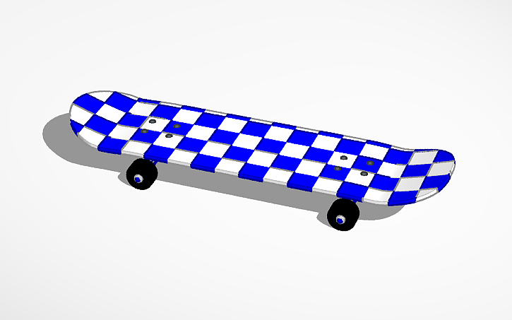 3D design Illusionary Skateboard - Tinkercad