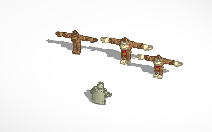 3D design Donkey Kong - Tinkercad