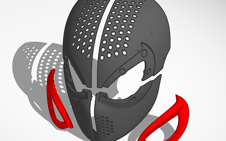 3D design Spider-man Face mask 1 - Tinkercad