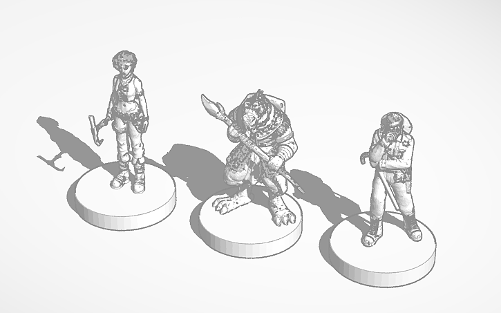 3D design Dnd minifigures 1 - Tinkercad