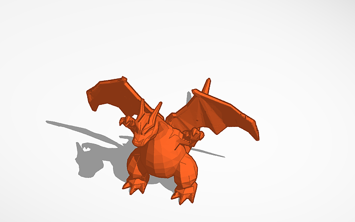 3D design Charizard Pokemon - Tinkercad