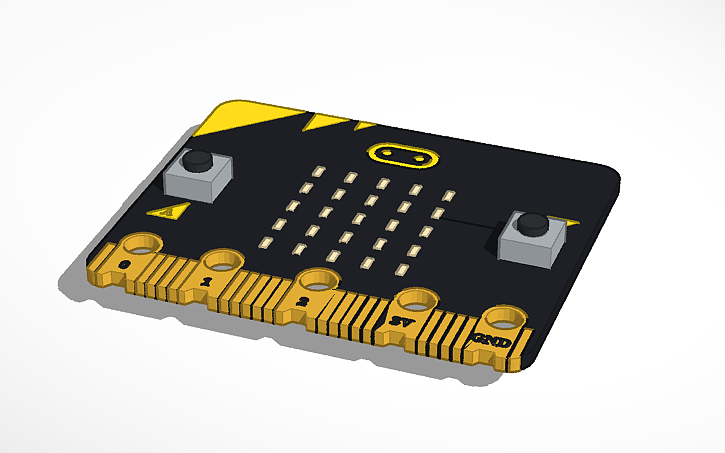 3D design Micro: bit Detail - Tinkercad