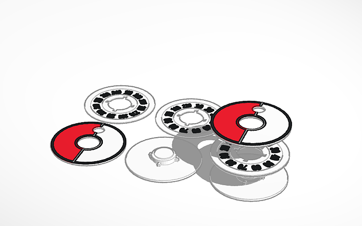 3D design Pokémon damage counter - Tinkercad