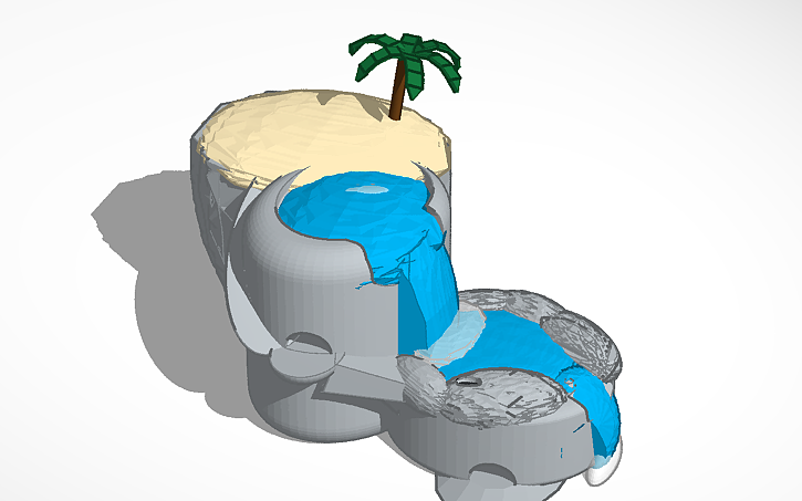 3D design Waterfall - Tinkercad