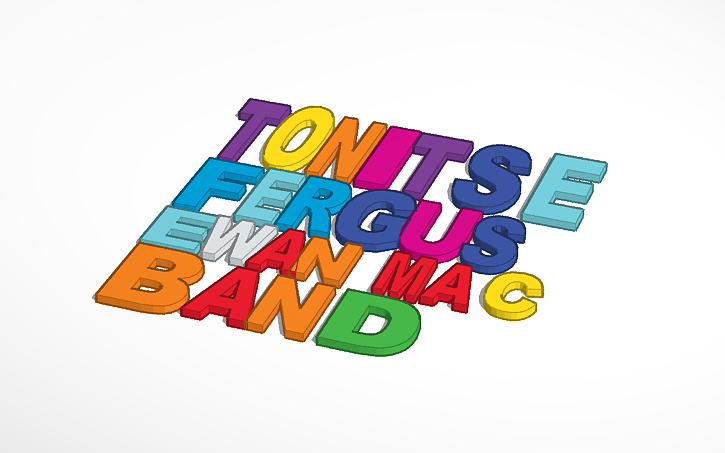 3D design BAND - Tinkercad