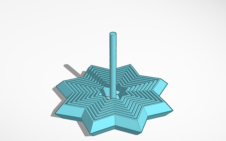 3D design Star sensory fidget - Tinkercad