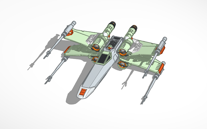 3D design X_Wing - Tinkercad