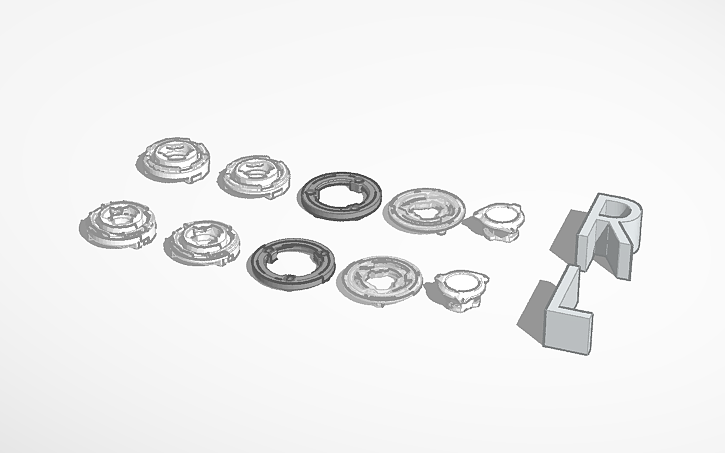 3D design BEYBLADE X CX OFFICIAL TEMPLATE - Tinkercad