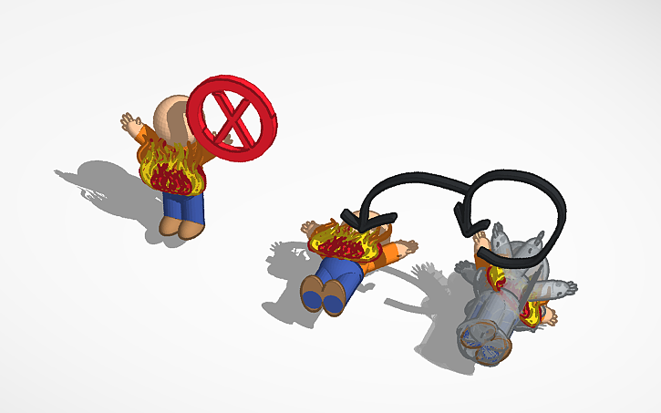 3D design When your clothes are on fire 🔥 - Tinkercad