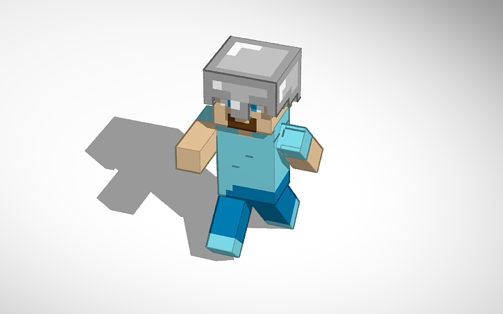 3D design minecraft steve - Tinkercad