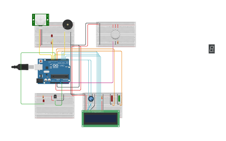 Circuit design Alarm_Bot - Tinkercad