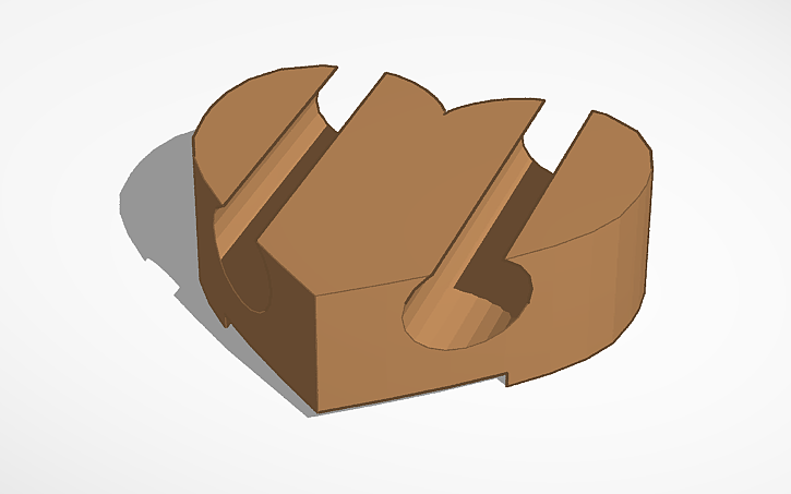 3D design heart clip - Tinkercad