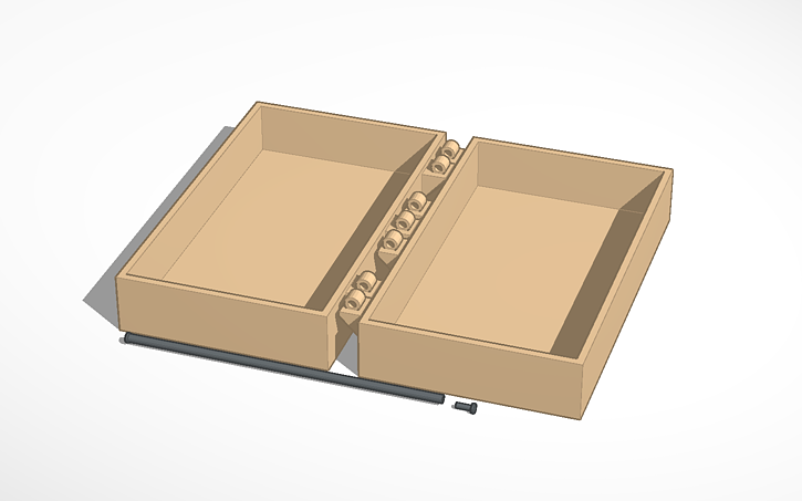 3D design Hinged Box - Tinkercad