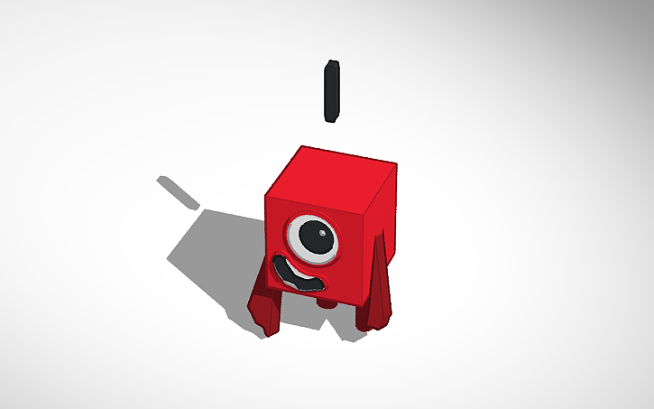 3D design 1 Numberblocks - Tinkercad