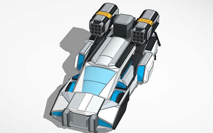 3D design sci fi car - Tinkercad