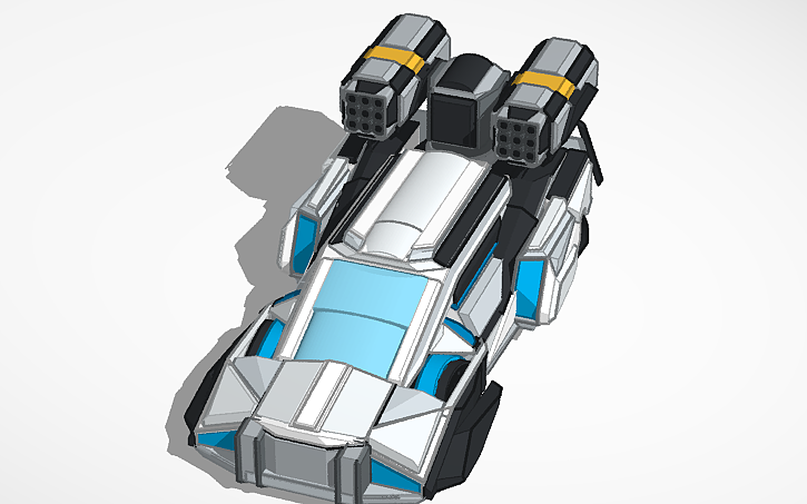 3D design sci fi car - Tinkercad