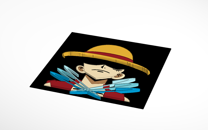 3D design luffy - Tinkercad