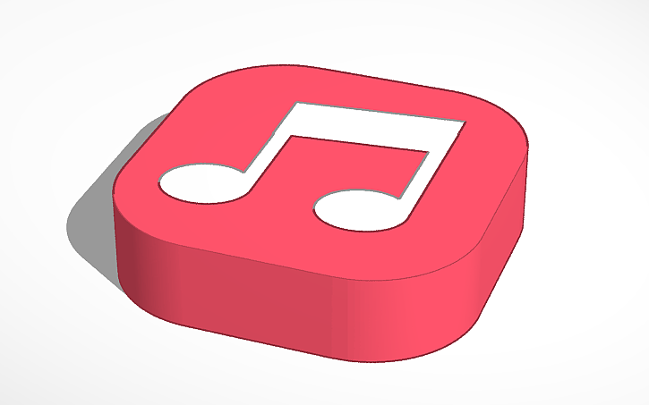 3D design Music App - Tinkercad