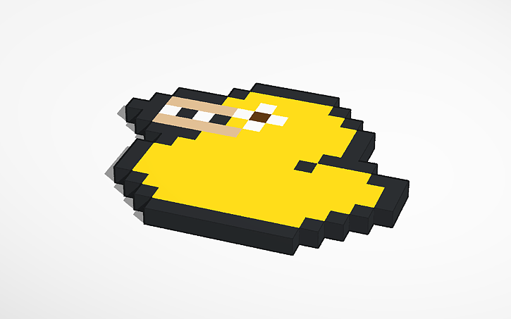 3D design Donkey kong face - Tinkercad