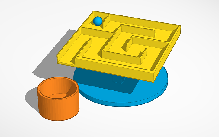 3D design Maze Game Sib Lab - Tinkercad