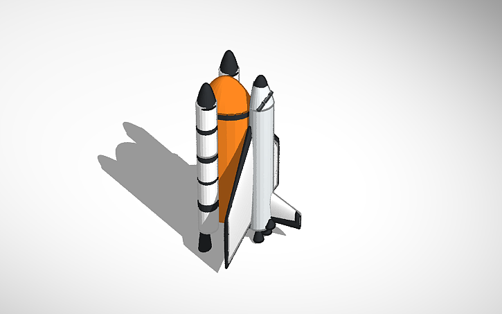 3D design space shuttle - Tinkercad