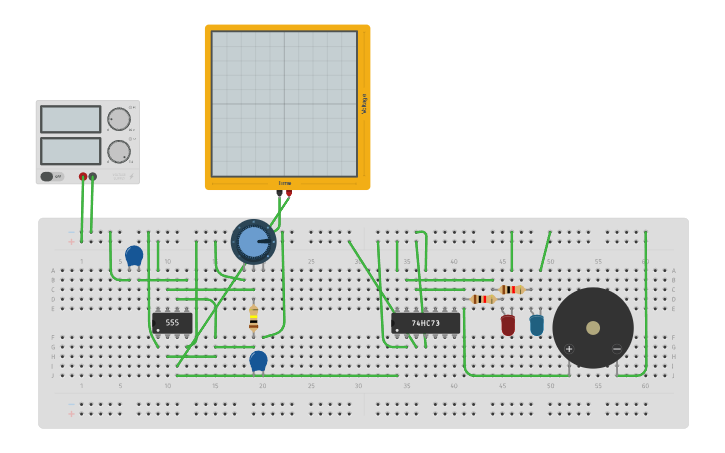 Circuit design sirine - Tinkercad