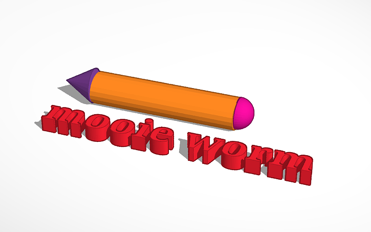 3D design mooie worm - Tinkercad