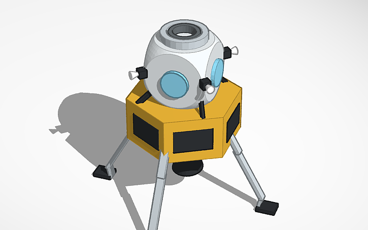 3D design Lunar-Lander - Tinkercad
