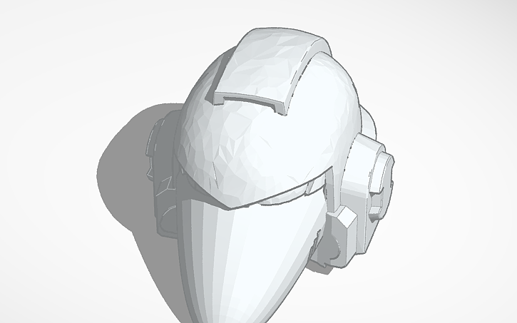3D design MK6 Beaky helmet - Tinkercad