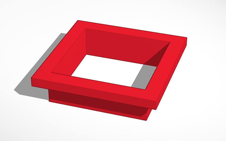 3D design square - Tinkercad