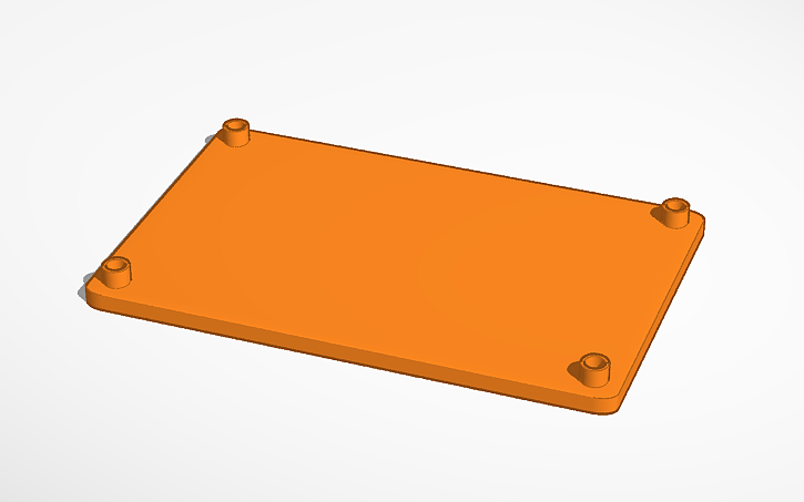 3D design Perfboard_Stand - Tinkercad