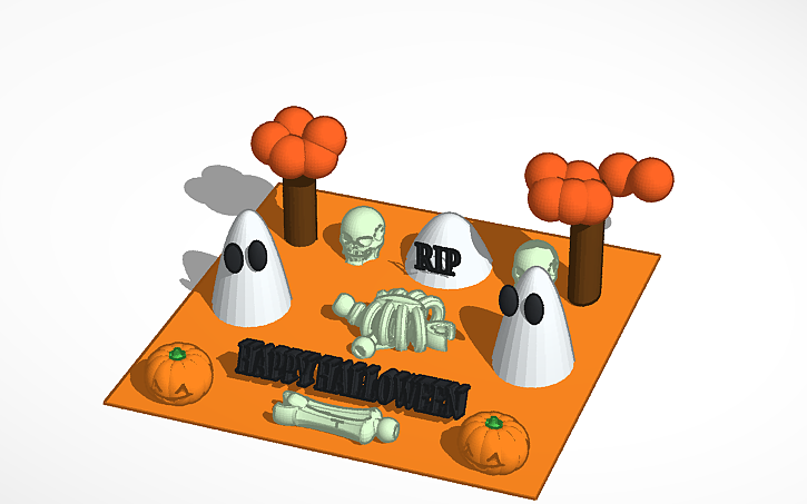 3D design HALLOWEEN - Tinkercad