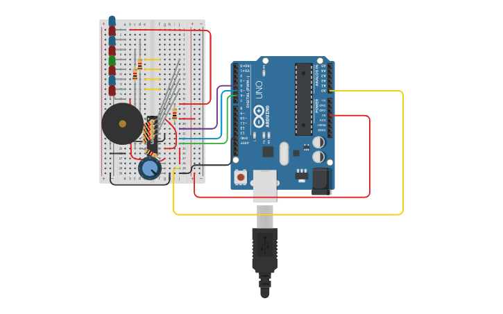 Circuit design Neil's Arduino Lesson 8 - Analog Inputs - Tinkercad