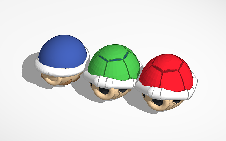 3D design Shells Mario kart - Tinkercad