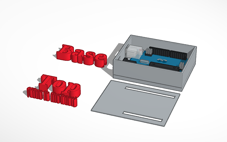 3D design Arduino Loom Machine: Base - Tinkercad