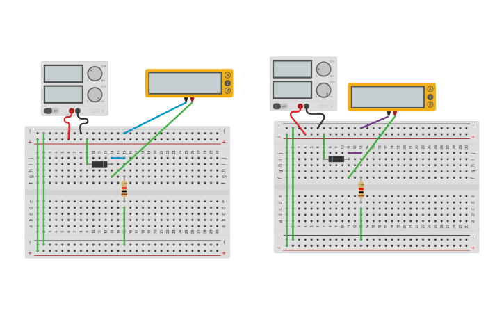 Circuit design Static Diode - Tinkercad