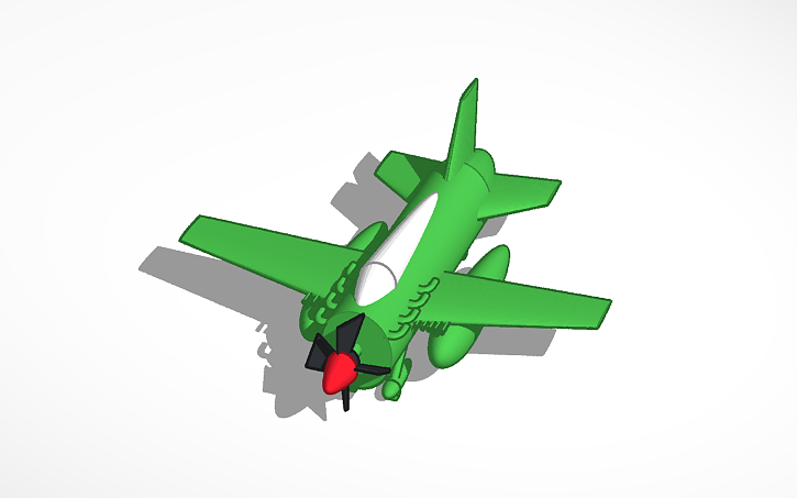 3D design prop plane - Tinkercad