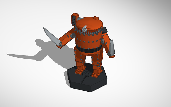 3D design berserker "rust bucket" - Tinkercad